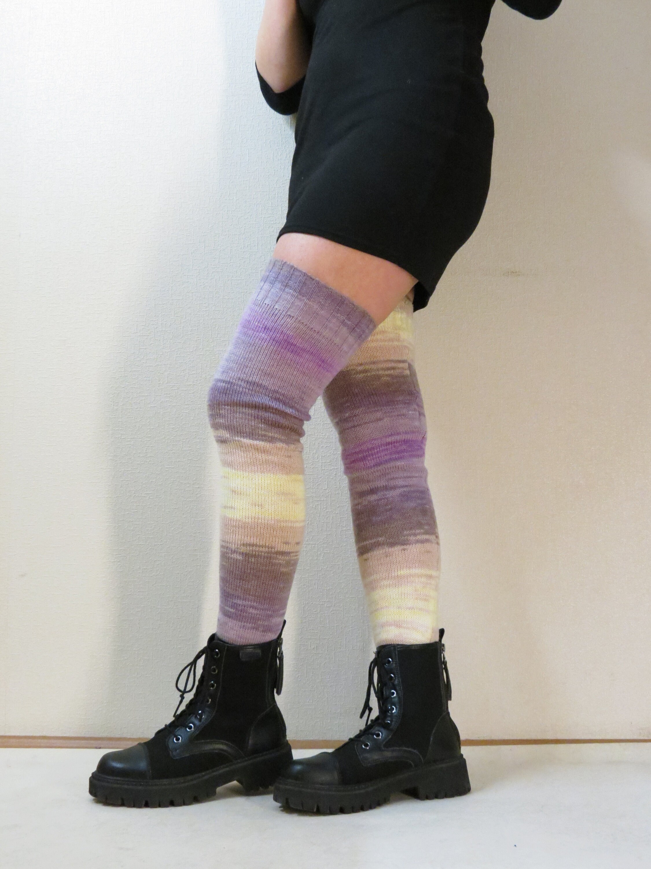 Thigh High Socks thigh High Stockings fuzzy Socks leg | Etsy