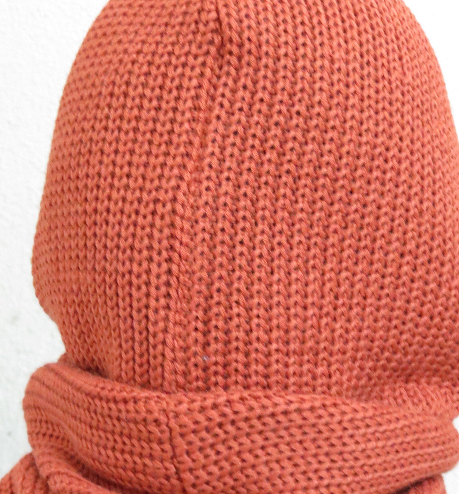 Orange Knit Balaclava Hoodie , Women's Scarves Infinity Snood ,ski Mask ...