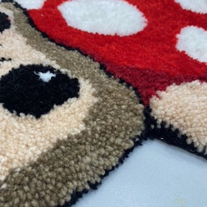 Hand Tufted Mushroom Rug, Tufted Rug Wall Art - Etsy