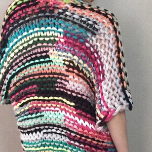 Chunky Knit Cardigan, Oversized Kimono Cardigan. Hand Knitted Cardigan, Jacket a Dual ...