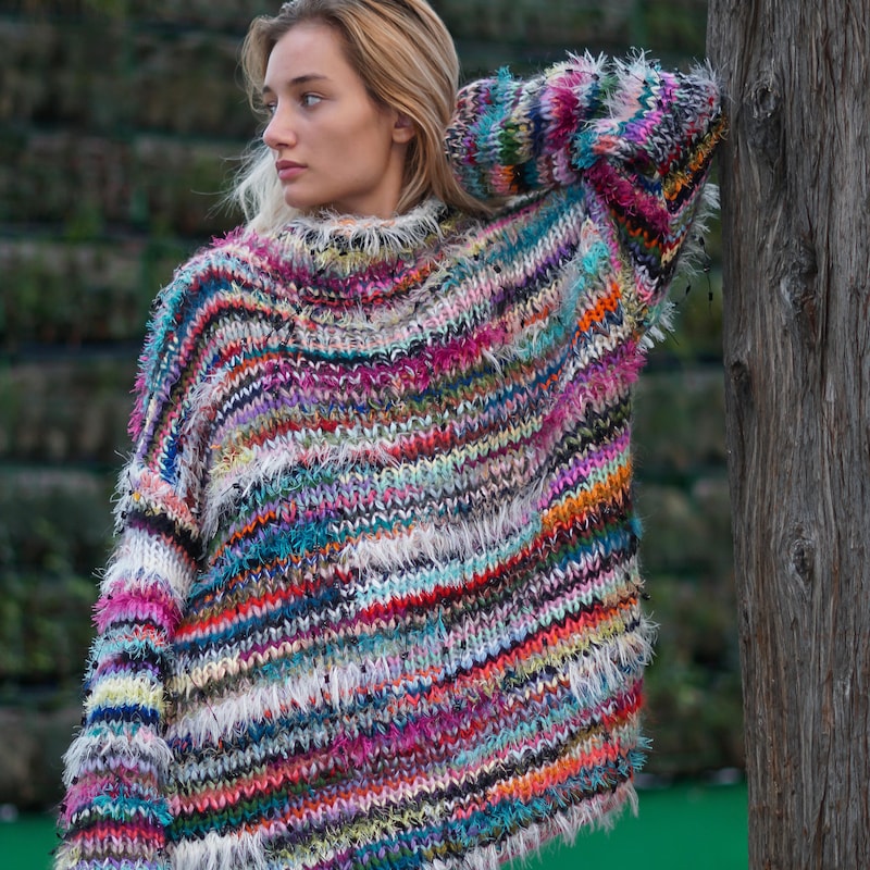 Hand Knit Jacket - Etsy