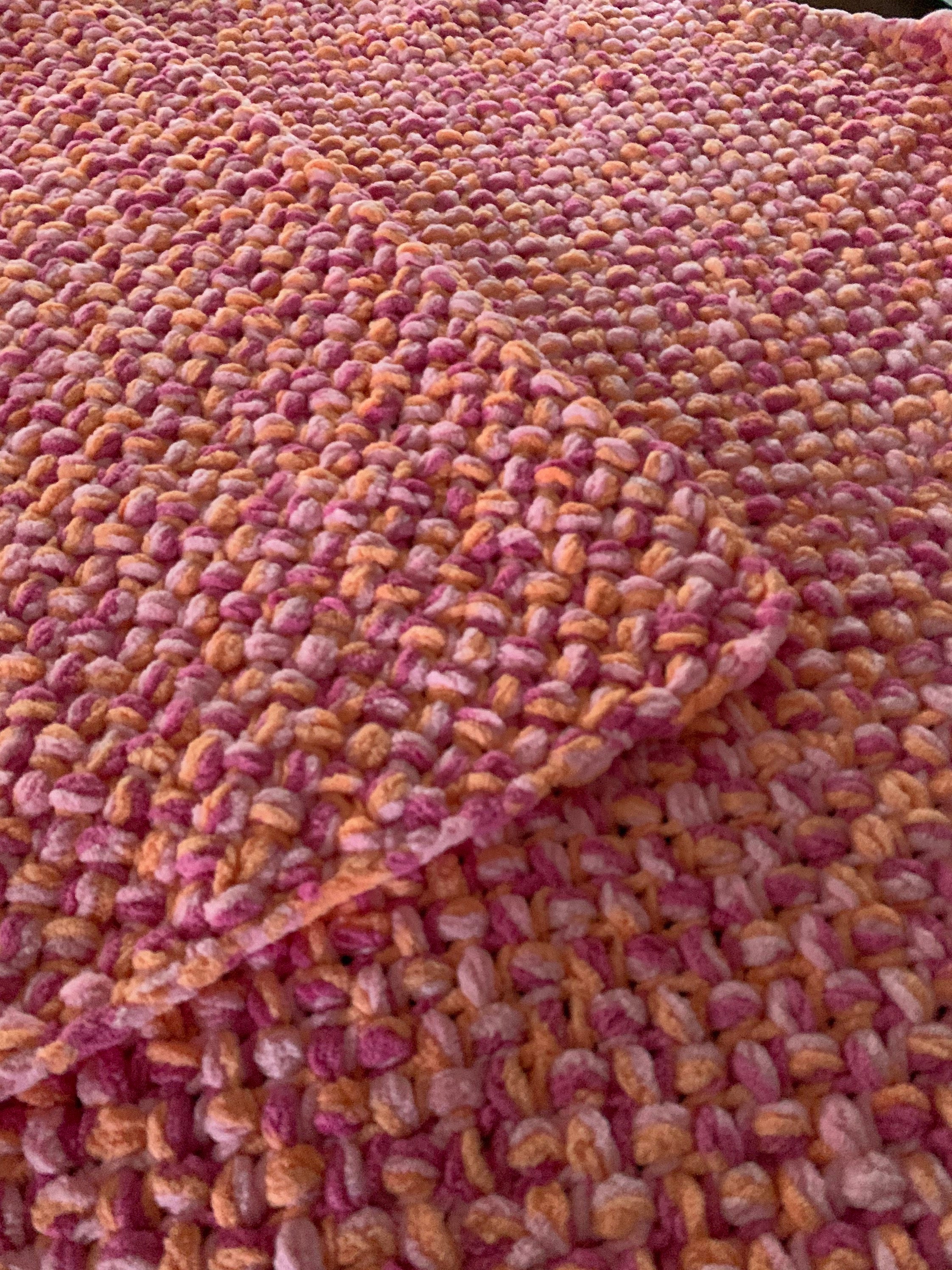 Textured Crocheted Blanket - Etsy