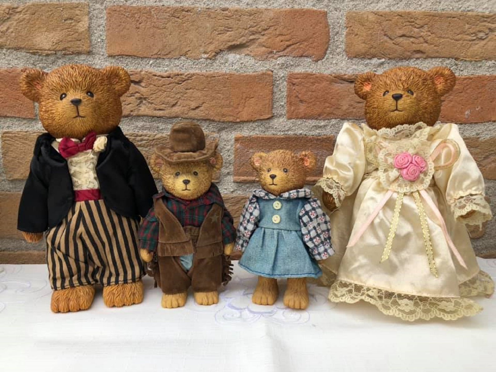 Vintage Russ Teddy Town Bears Cute Adorable Figures | Etsy