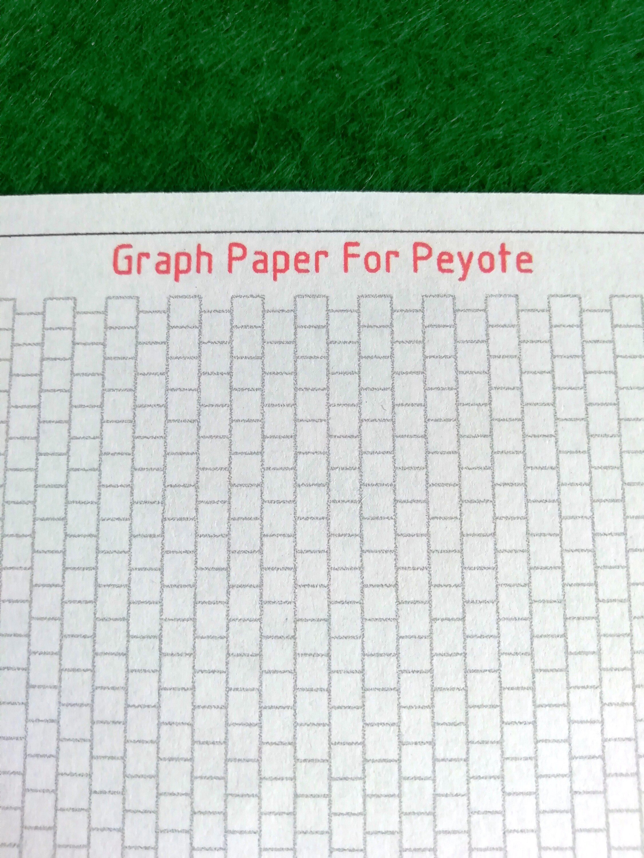 Printable Graph Paper for Make Patterns by Hand Brick Stitch - Etsy