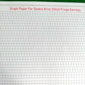 Printable Graph Paper for Make Patterns by Hand Brick Stitch, Peyote ...