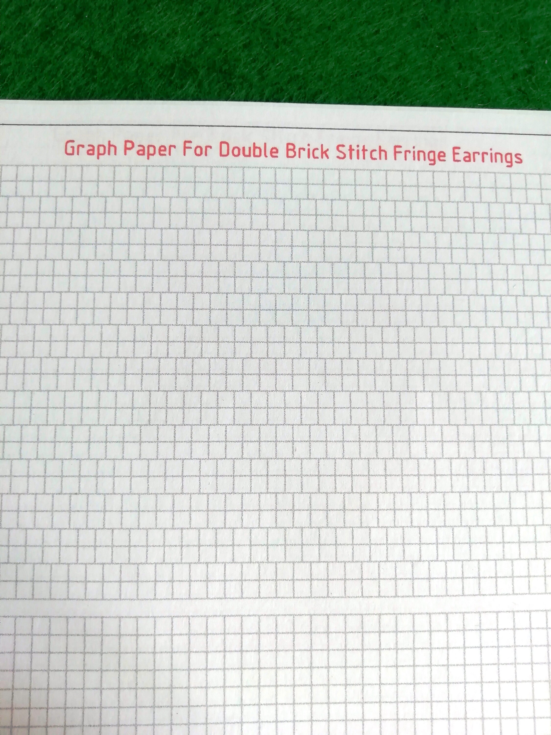 Printable Graph Paper for Make Patterns by Hand Brick Stitch - Etsy