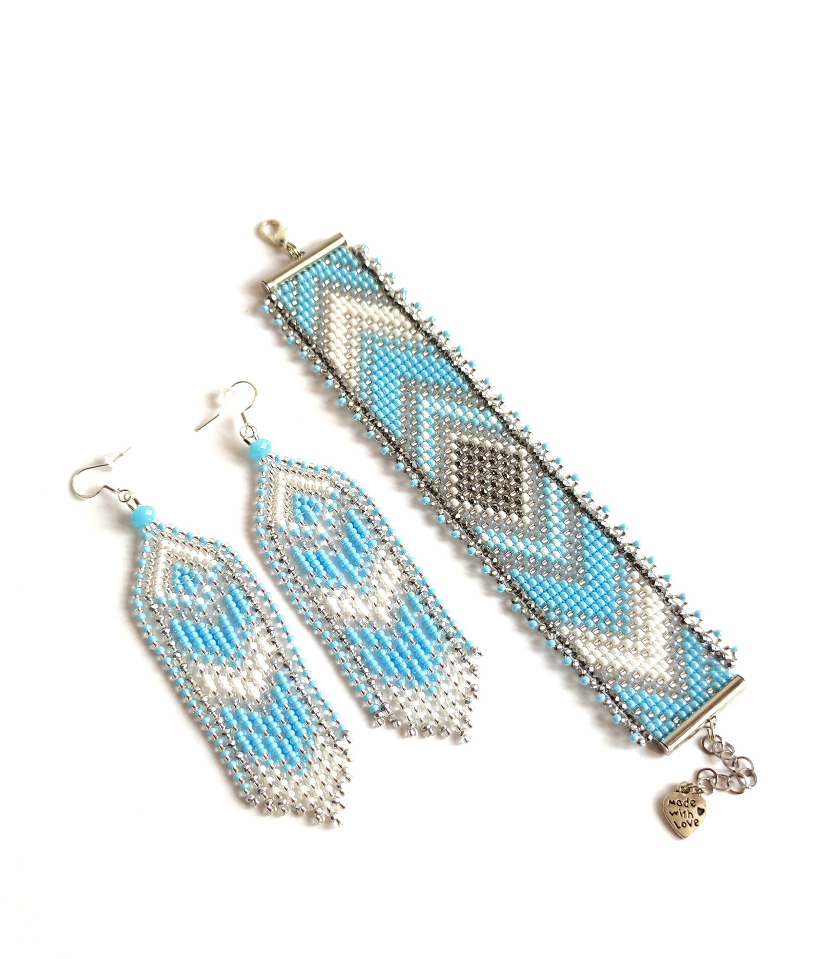 PDF Pattern Bead Loom Bracelet sky PDF Tutorial | Etsy