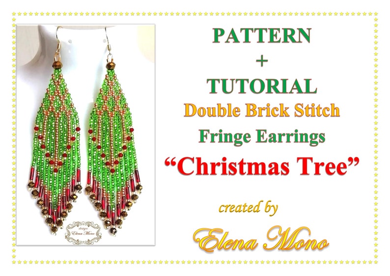 PDF Pattern and Tutorial for Double Brick Stitch Fringe | Etsy