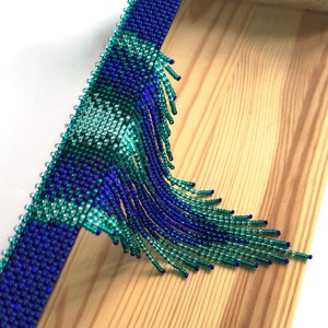 PDF Pattern Bead Loom Fringe Necklace "mysterious", PDF Tutorial ...