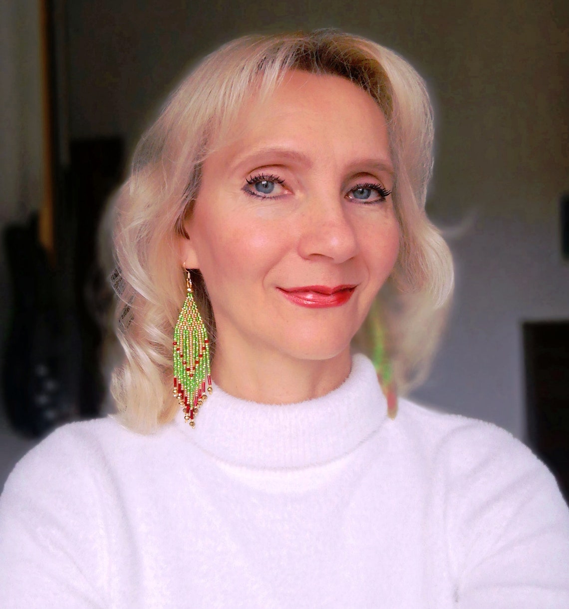 PDF Pattern and Tutorial for Double Brick Stitch Fringe | Etsy