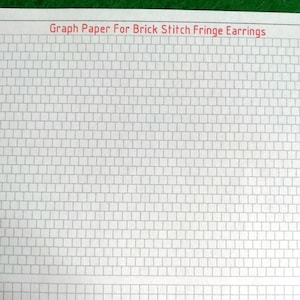 Printable Graph Paper for Make Patterns by Hand Brick Stitch, Peyote ...