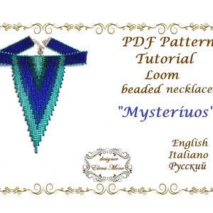 PDF Pattern Bead Loom Fringe Necklace mysterious, PDF Tutorial, Choker ...