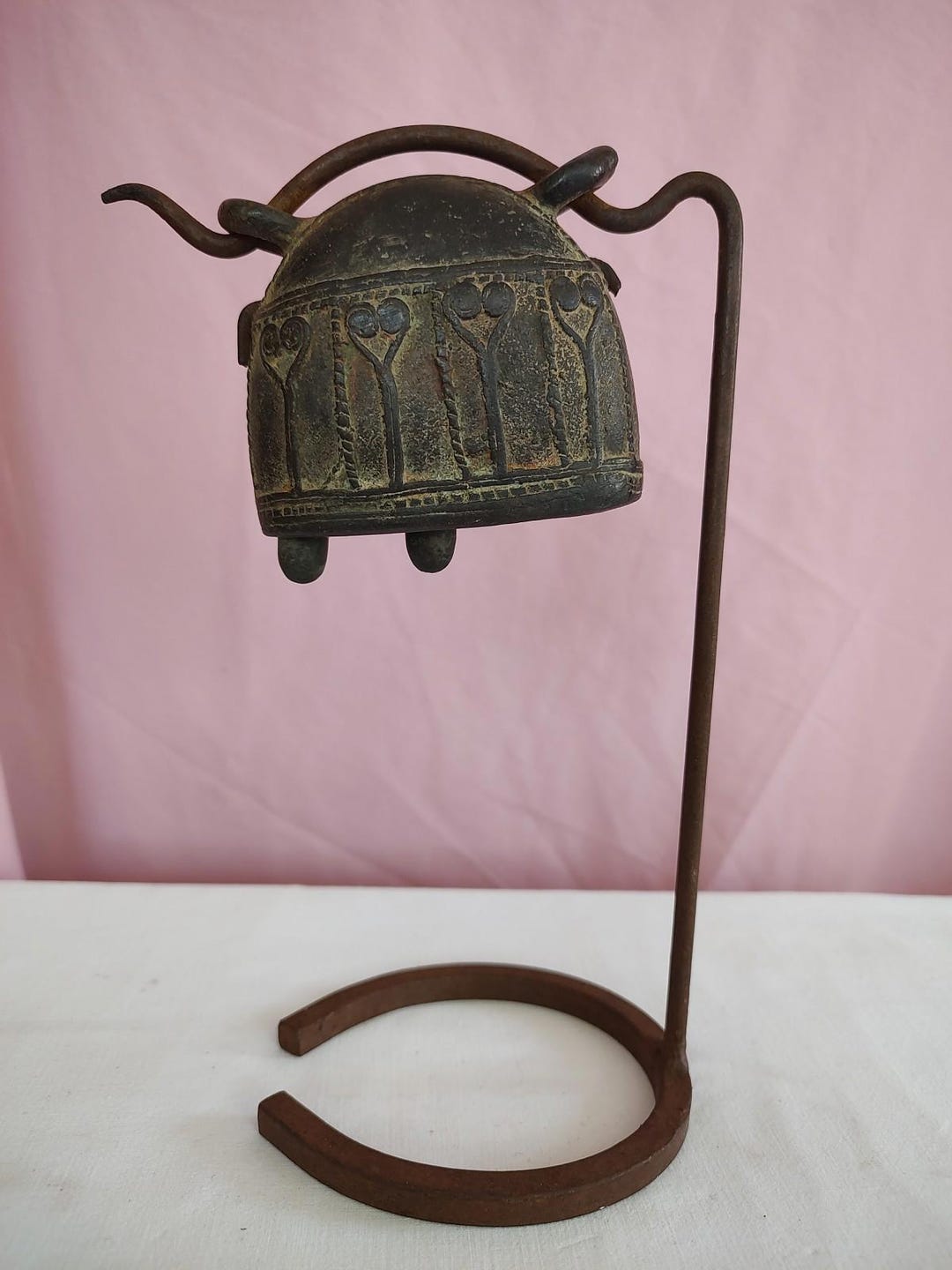 Buffalo Bell, Bronzeburma, Late 19th / Early 20th Century Two Clappers ...