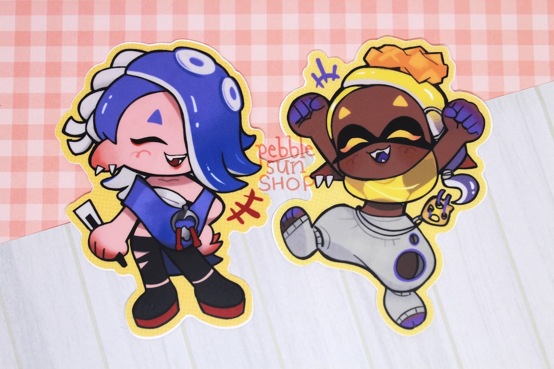 Shiver and Frye Splatoon 3 3 Matte Vinyl Stickers - Etsy