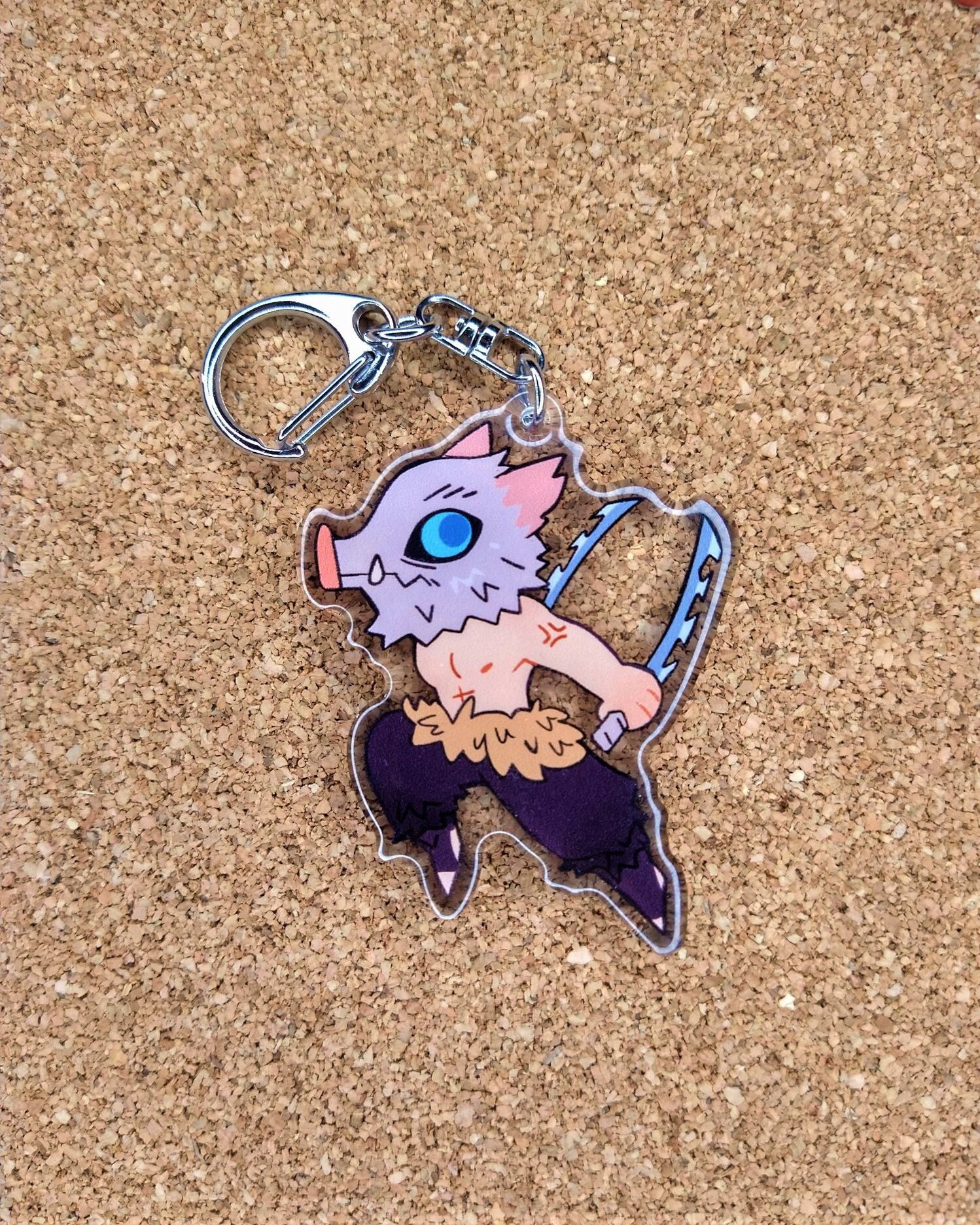 Demon Anime 2.25 Double Sided Acrylic Keychains - Etsy