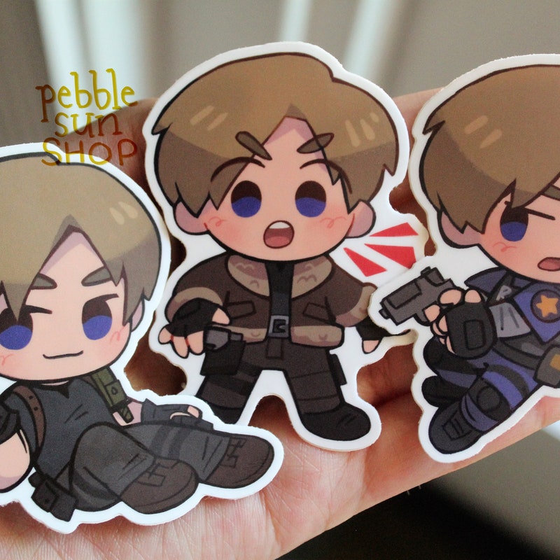 Re4 Leon Stickers - Etsy UK
