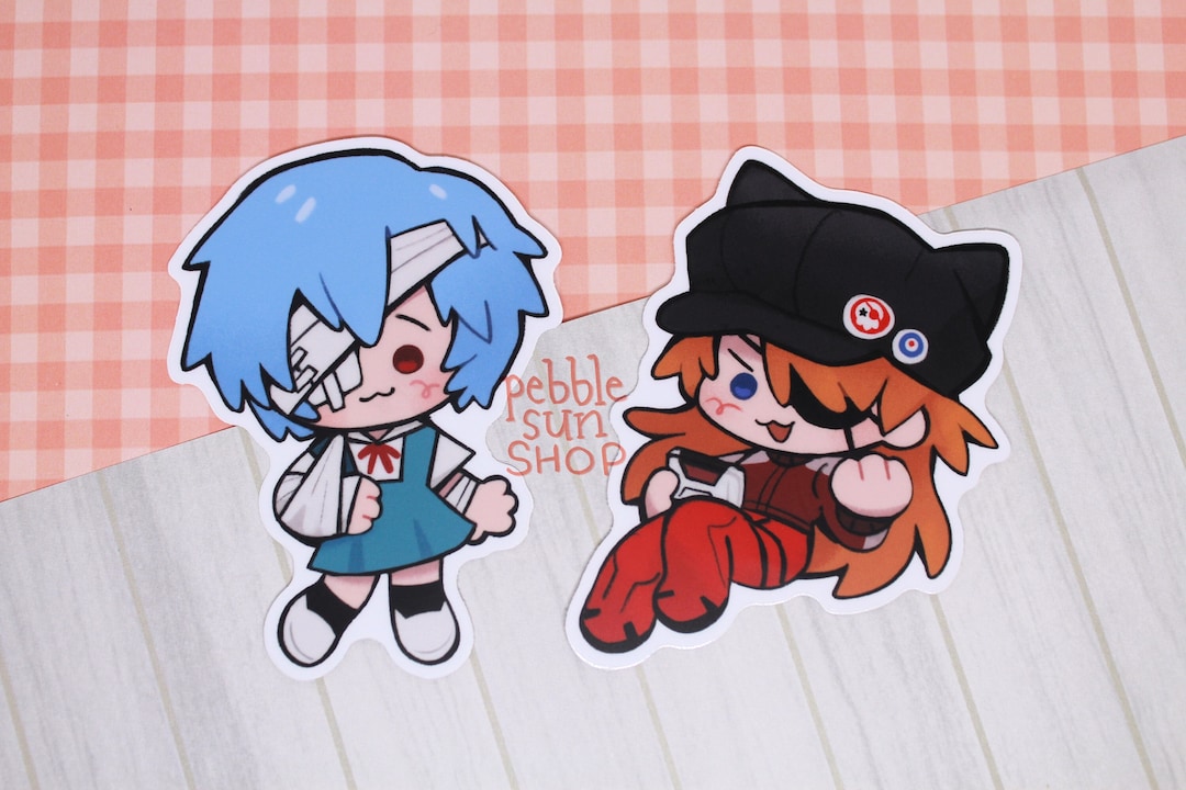 Rei Ayanami & Asuka Langley Soryu | Neon Genesis Evangelion | 3 Inch ...