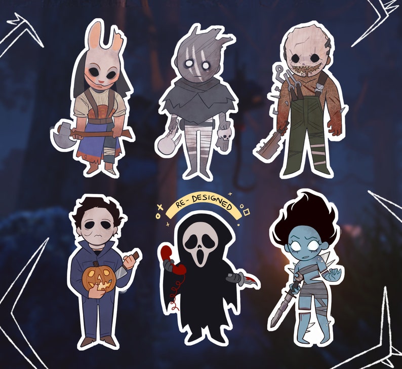 DBD Killer Vinyl Stickers - Etsy