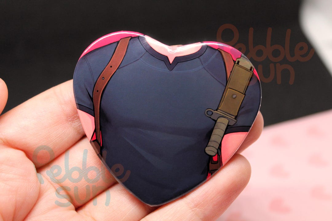Leon Kennedy Chest Heart-shaped Button 2" X 2.25" | Resident Evil 4 - Etsy
