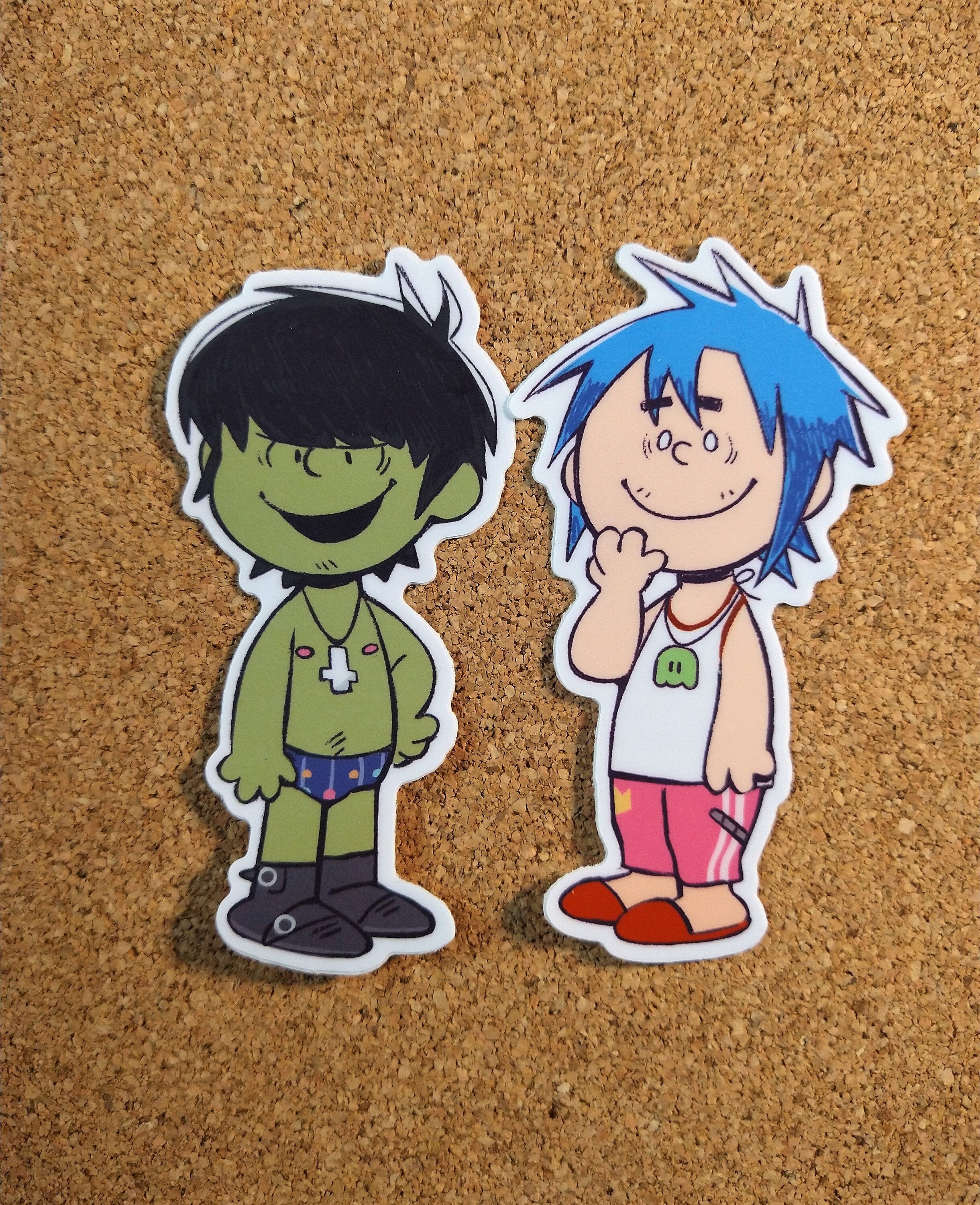 Gorillaz 3.5in Matte Vinyl Stickers - Etsy