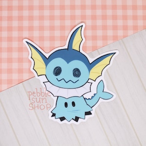 Mimikyu Eeveelutions 3 Inch Matte Vinyl Stickers - Etsy