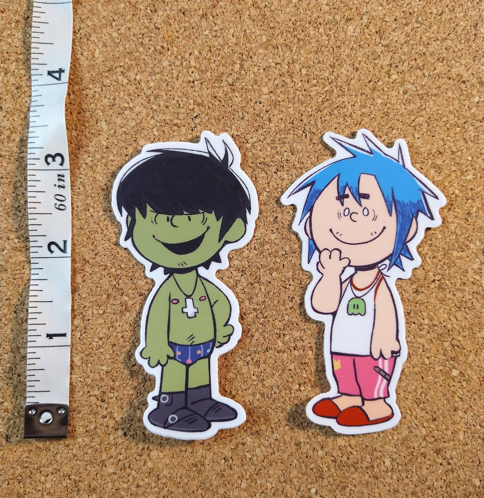 Gorillaz 3.5in Matte Vinyl Stickers - Etsy