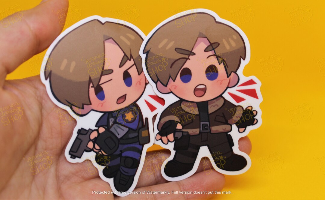 Leon Kennedy Resident Evil 3 Matte Vinyl Stickers - Etsy