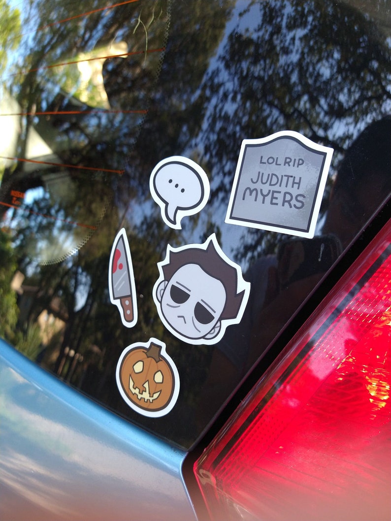 Michael Myers Vinyl Sticker Sheet - Etsy