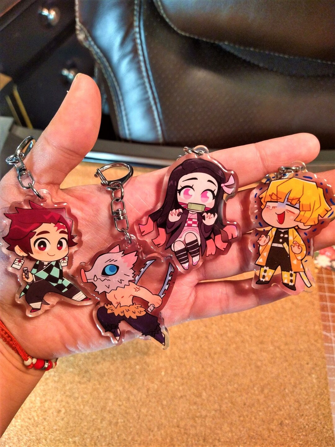 Demon Anime 2.25 Double Sided Acrylic Keychains - Etsy