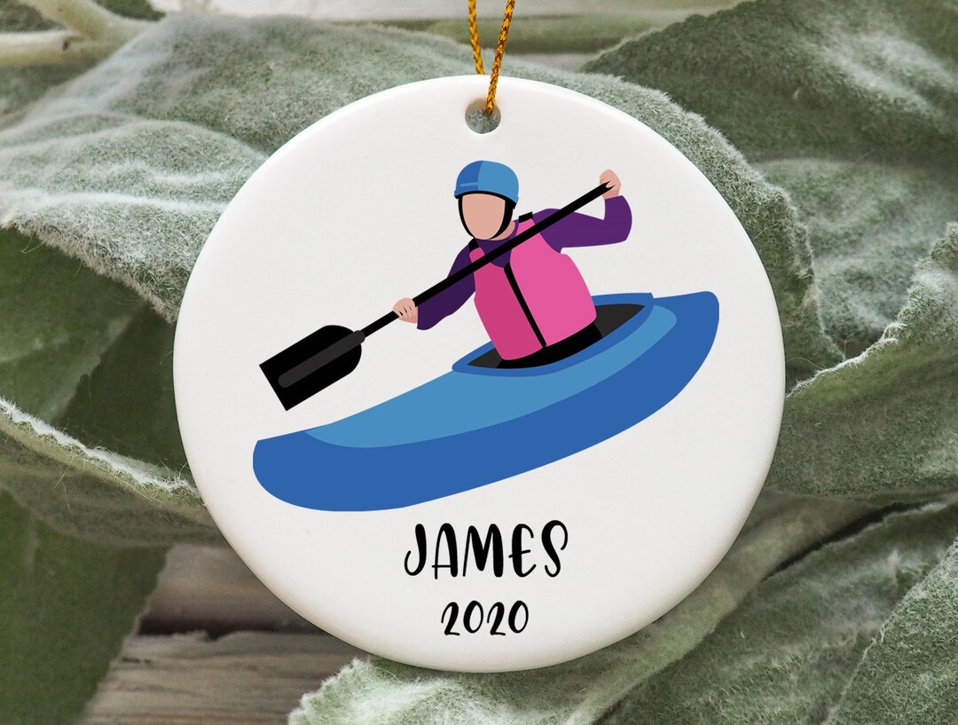 Personalized Rafting Christmas Ornament, Rafting Christmas Tree ...
