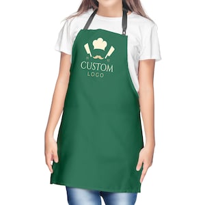 Custom Apron With Logo, Personalized Chef Apron With Logo, Restaurant ...
