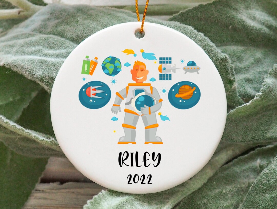 Personalized Astronaut Christmas Ornament, Custom Astronaut Gift Idea ...