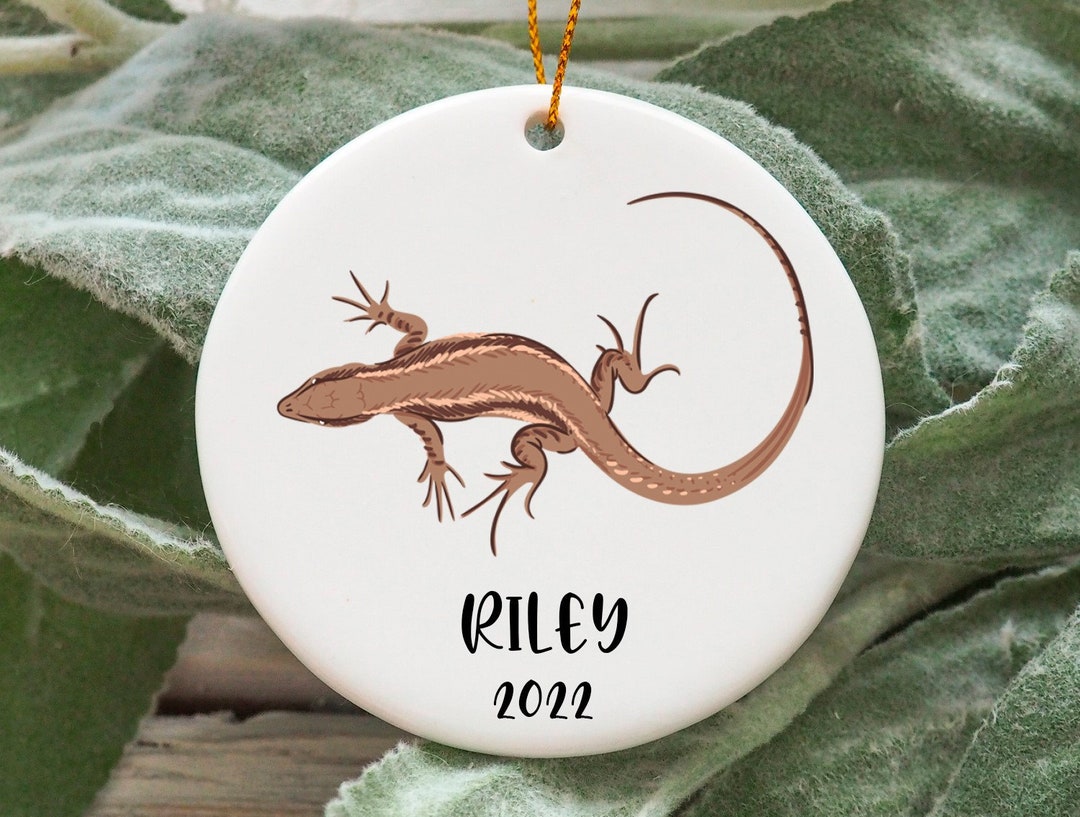 Personalized Lizard Christmas Ornament, Custom Lizard Gift Idea, Lizard ...