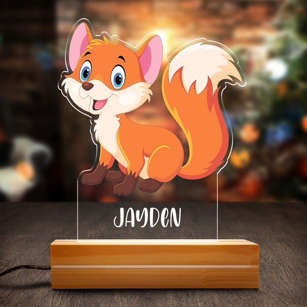 Night Light Fox - Etsy