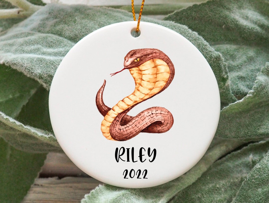 Personalized Snake Christmas Ornament, Custom Snake Gift Idea, Snake ...