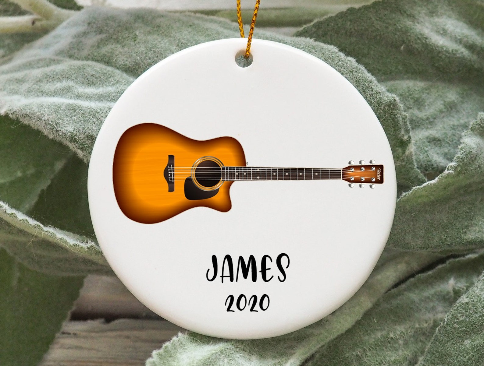 Personalized Guitar Christmas Ornament Guitar Christmas Tree | Etsy