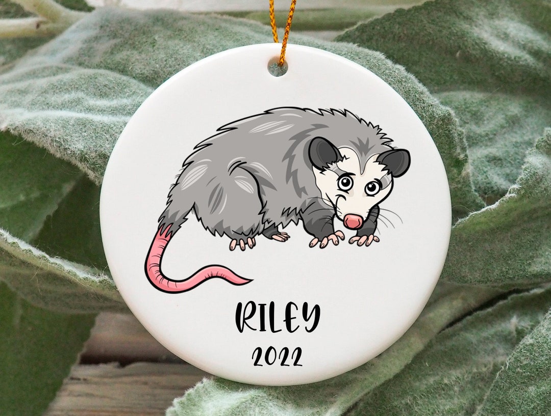 Personalized Opossum Christmas Ornament, Custom Opossum Gift Idea, Opossum Ornament, Opossum ...
