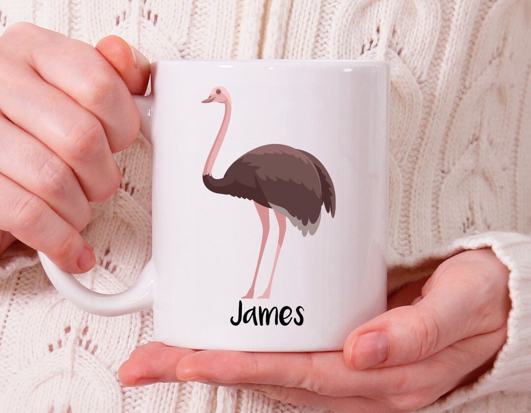 Personalized Ostrich Mug, Ostrich Gift, Ostrich Cup, Ostrich Christmas ...