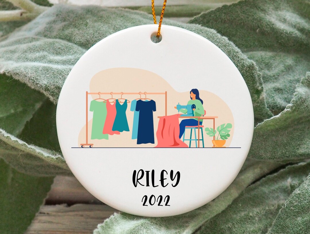 Personalized Sewing Christmas Ornament, Custom Sewing Gift Idea, Sewing ...