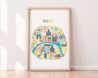 Paris Map Paper Cut Paper Cut Map Paris Wall Art Paris - Etsy
