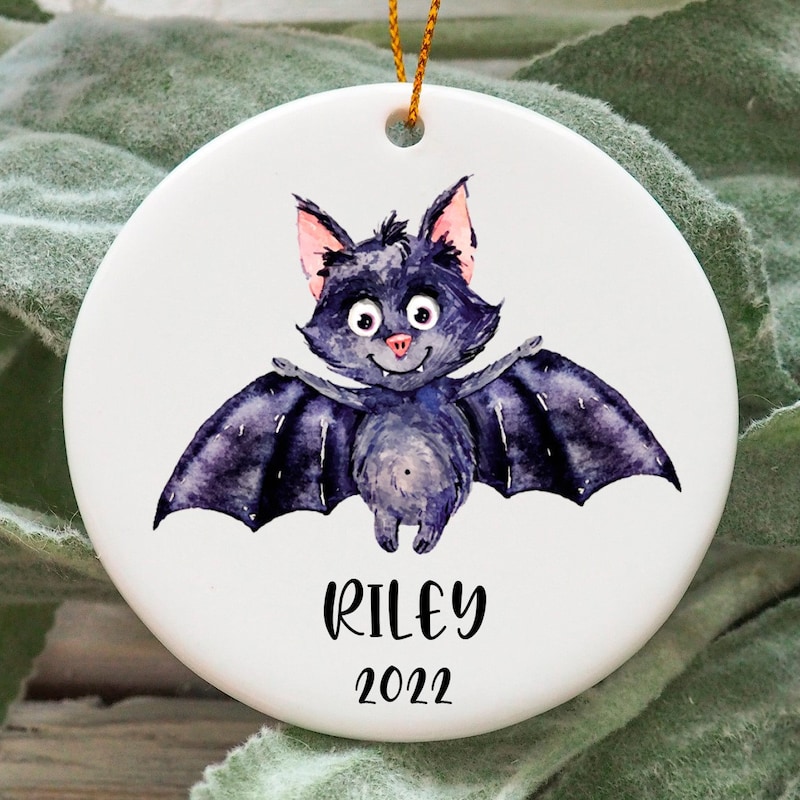 Bat Christmas Ornament - Etsy