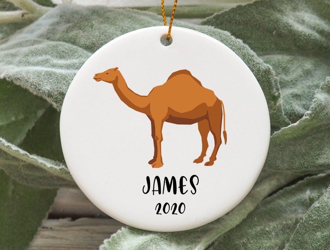 Personalized Camel Christmas Ornament, Camel Christmas Tree Ornament ...