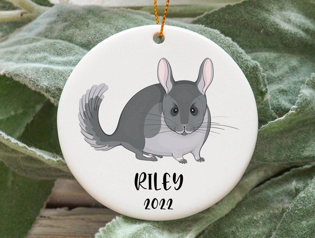 Personalized Chinchilla Christmas Ornament, Custom Chinchilla Gift Idea ...
