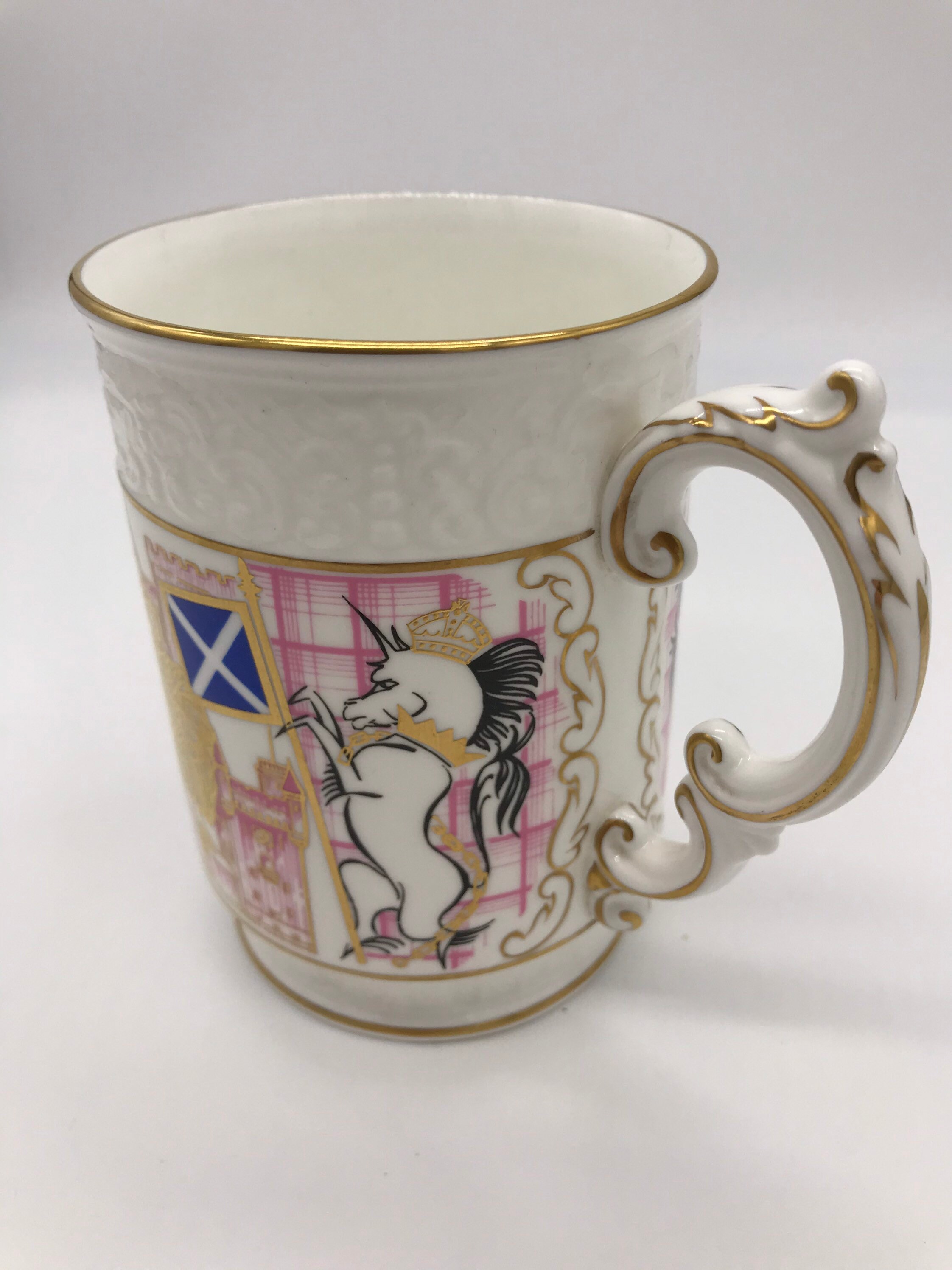 Charming Vintage Scottish Scene Tankard by Coalport Featuring Key ...