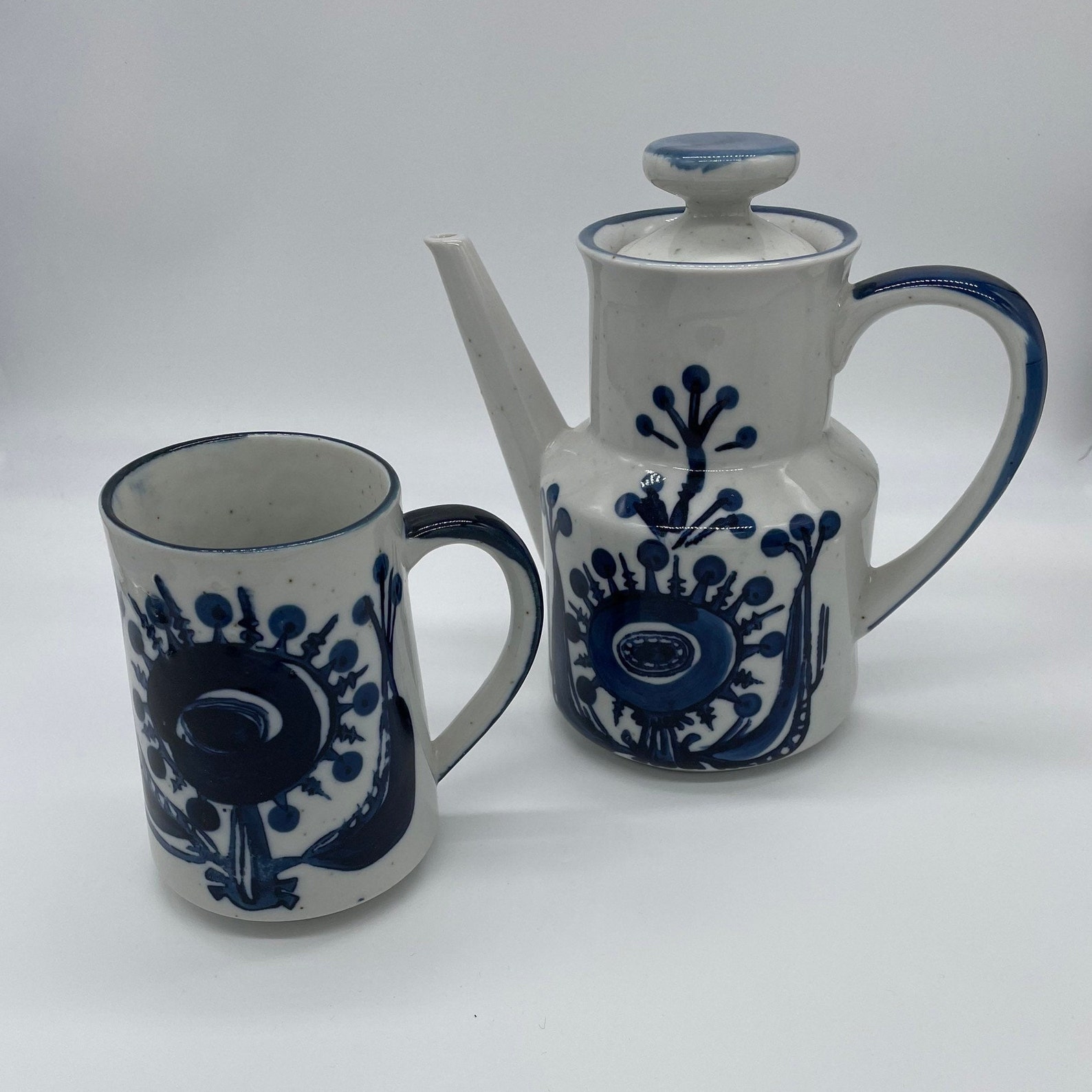 Vintage Mid Century Japanese Coffee Pot and Matching Mug - Etsy UK