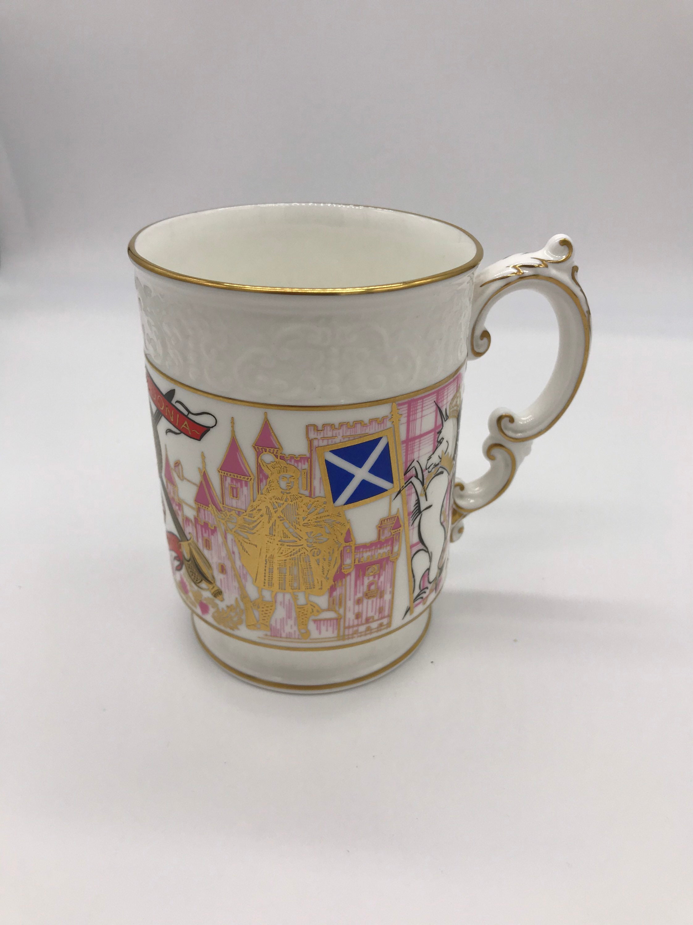 Charming Vintage Scottish Scene Tankard by Coalport Featuring Key ...