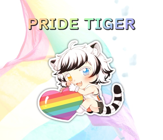 Pride Tiger Sticker - Etsy