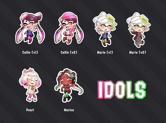 Splatoon Stickers Idols - Etsy