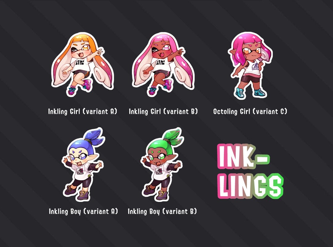 Splatoon Stickers - Inklings - Etsy