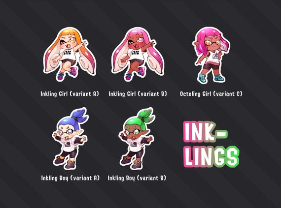 Splatoon Stickers Inklings - Etsy